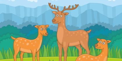 Il cerbiatto e il cervo - Esopo - BimbiSanieBelli.it